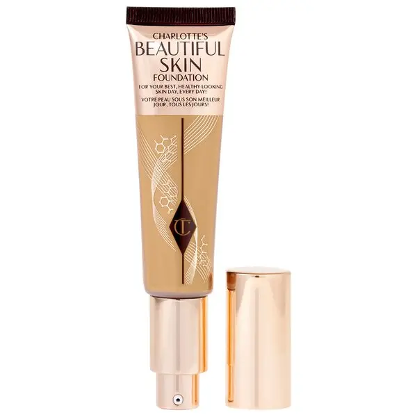 Charlotte Tilbury Fond De Teint Liquide Couvrance Moyenne Beautiful Skin Avec Acide Hyaluronique 10 Chaud - 7 Chaud